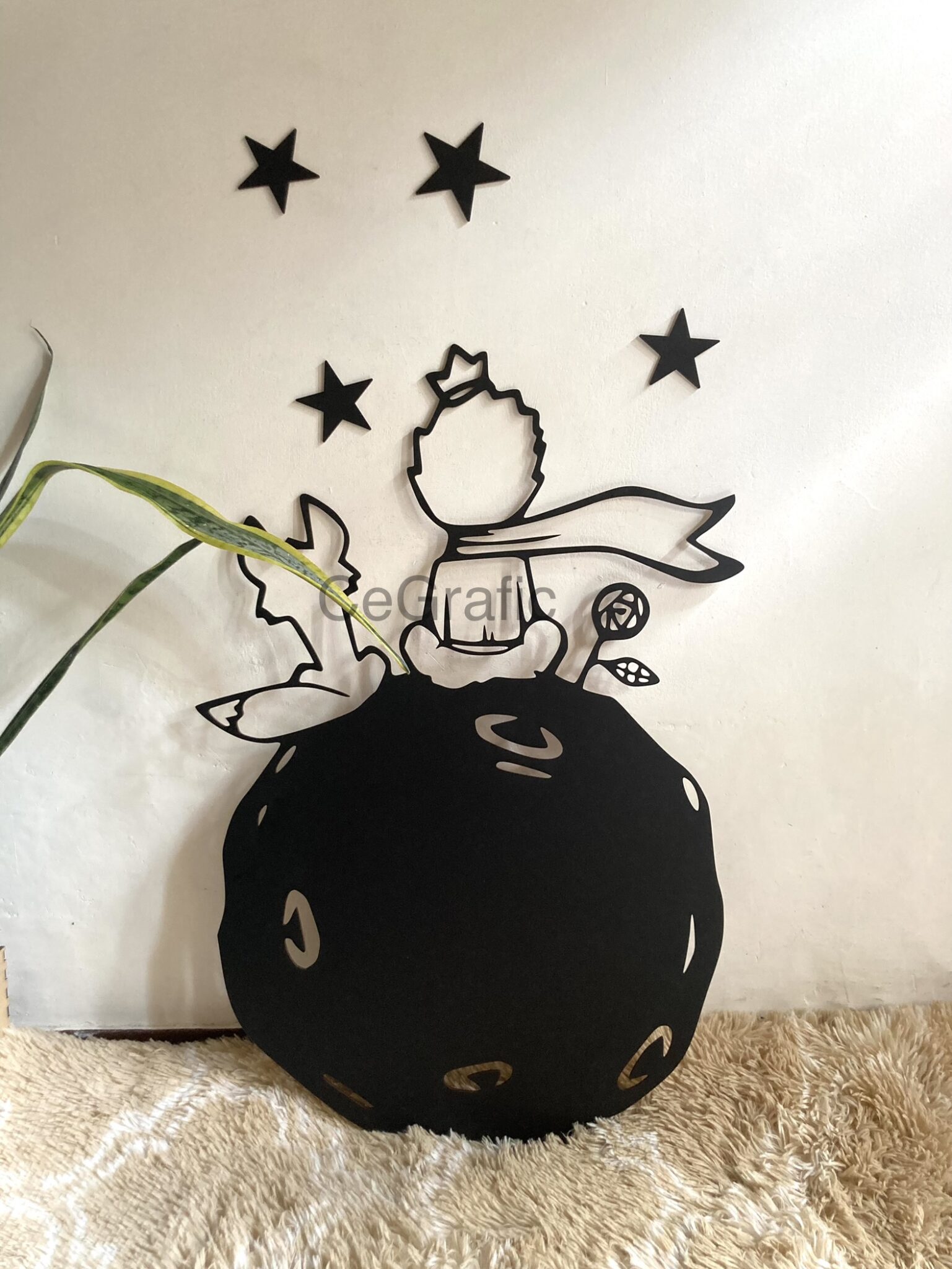 Figura principito con estrellas luna – CeGrafic
