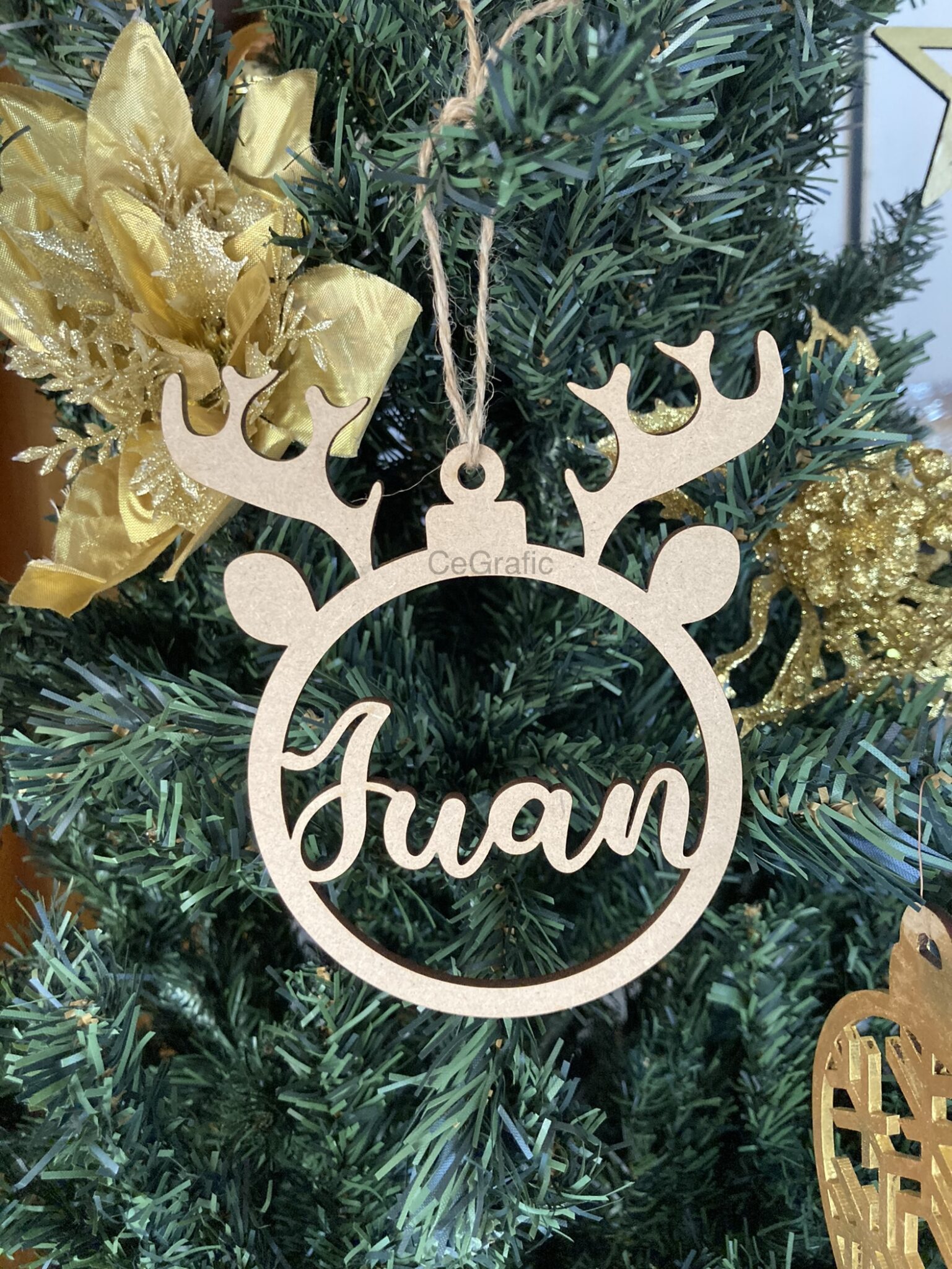 Esferas navideñas renos personalizadas – CeGrafic