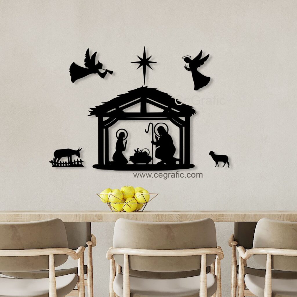 Pesebre para pegar en pared – CeGrafic