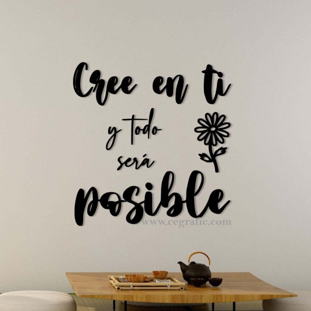 Frase Cree En Ti Y Todo Será Posible Cegrafic